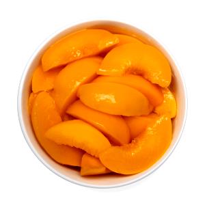 Calories in 1/2 cup (126 g) Sliced Peaches and Nutrition Facts