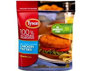 Calories in 1 Patty Breaded Chicken Breast Patties and Nutrition Facts