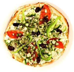 Calories in 1 pitza (13 oz) Aladdin's Chicken Pitza and Nutrition Facts